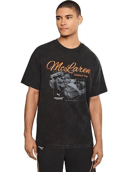 PUMA Mclaren Racing Graphic T-shirt 2.0 T Shirt Papaya - Black