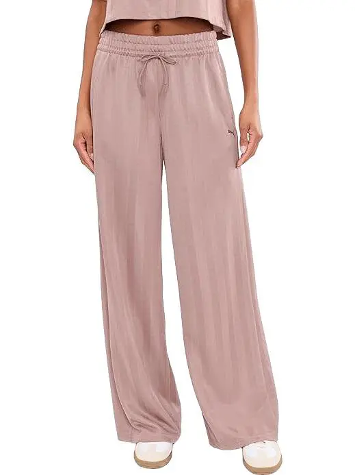 PUMA League Wide Leg Pants - Beige