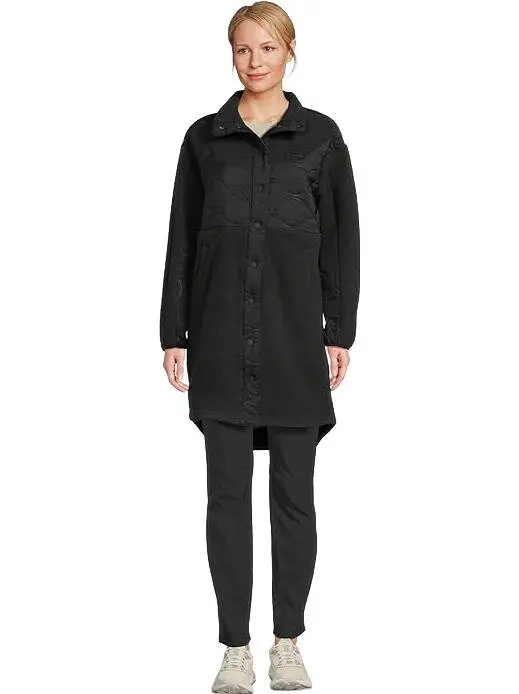 Columbia Cloud Point Long Fleece Coat - Black