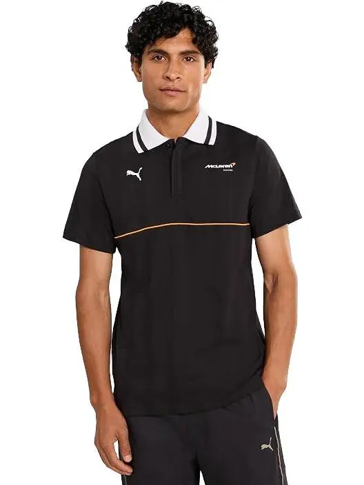 PUMA Mclaren Racing Jacquard Polo Clothing Mouse Gray - Black