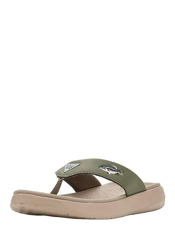 Columbia Boatside Fish Flip Sandals - Green