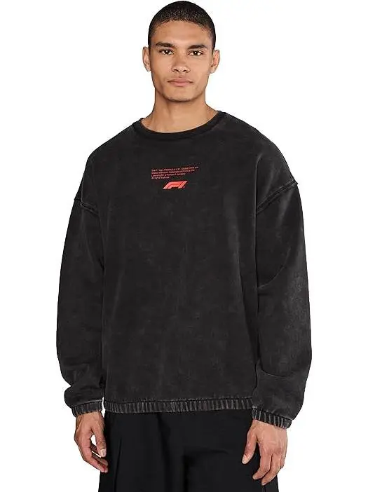 PUMA Formula 1 Sportswear Crew Fleece Sweatshirt - Black