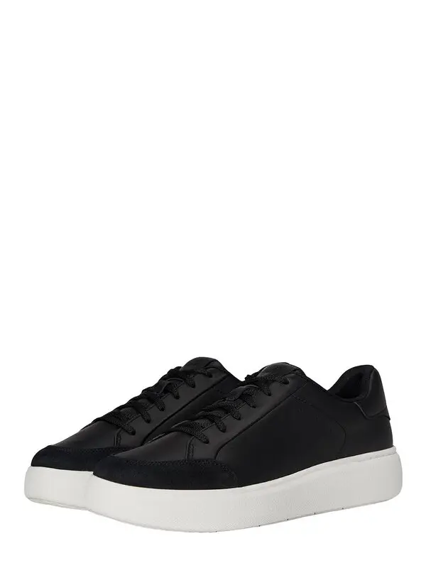 Fitflop Rtg Leather/suede Lace-up Sneakers - Black