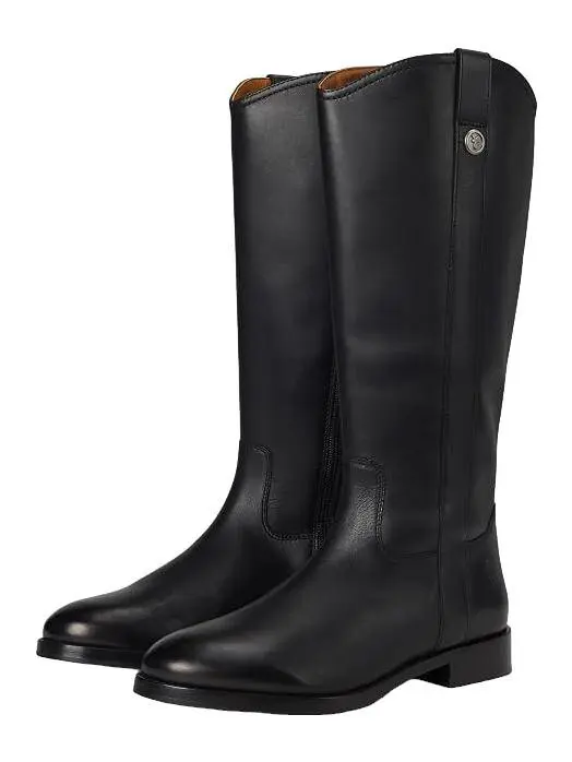 THE FRYE COMPANY Melissa Button Tall Inside Zip Boots - Black