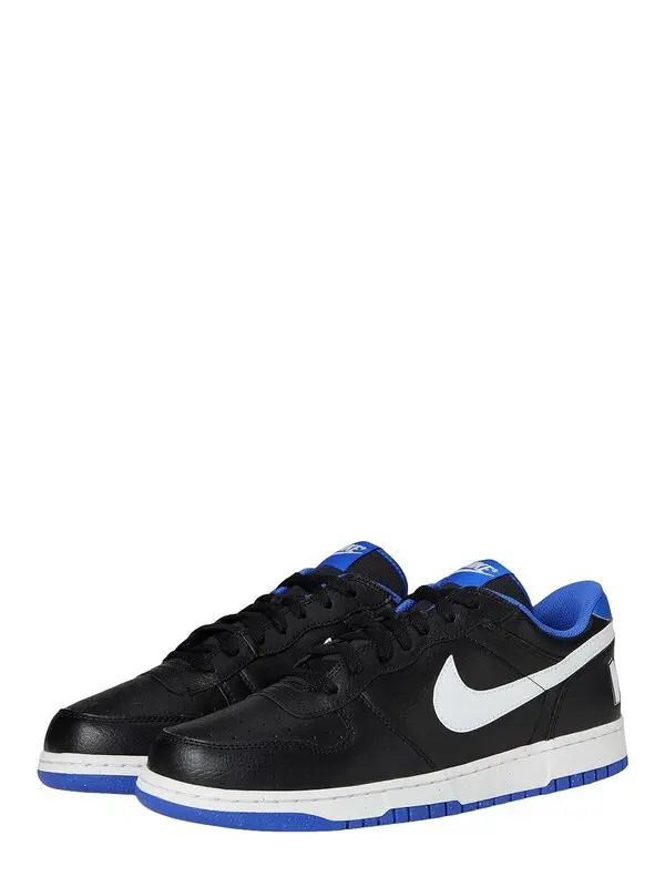 Nike Big Low Lace-up Leather Sneakers - Black
