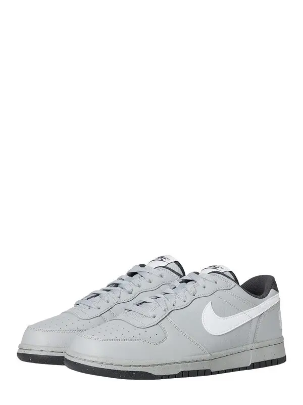 Nike Big Low Lace-up Leather Sneakers - Gray