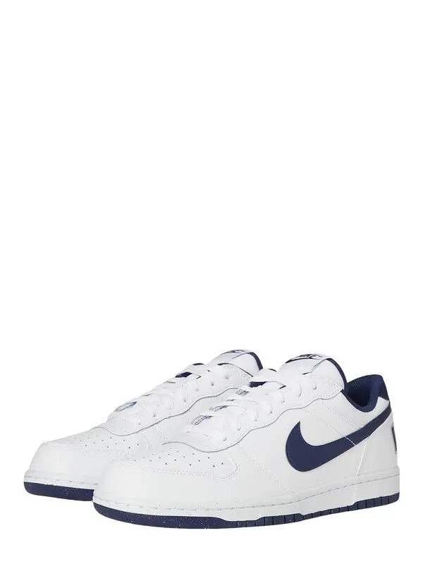 Nike Big Low Lace-up Leather Sneakers - Navy