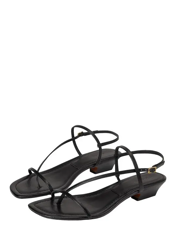 Madewell Maycie Asymmetric T-strap Sandal - Black