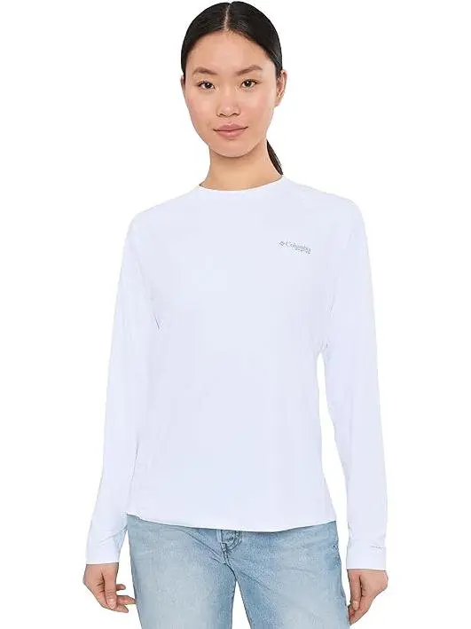 Columbia Pfg Solar Stream Ii Long Sleeve T-shirt - White