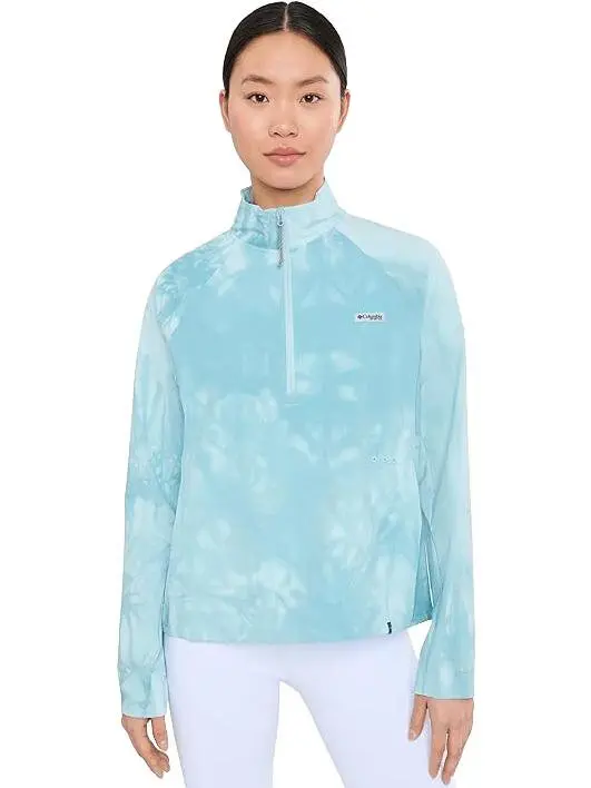 Columbia Pfg Uncharted Half Zip Sweatshirt - Blue