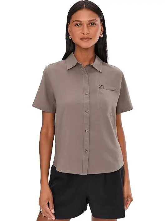 Columbia Silver Ridge Utility Ii Short Sleeve Shirt - Brown
