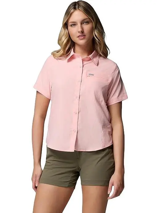 Columbia Silver Ridge Utility Ii Short Sleeve Shirt - Pink