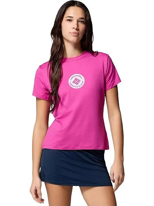 Columbia Parsons Point Short Sleeve Graphic Tee - Pink
