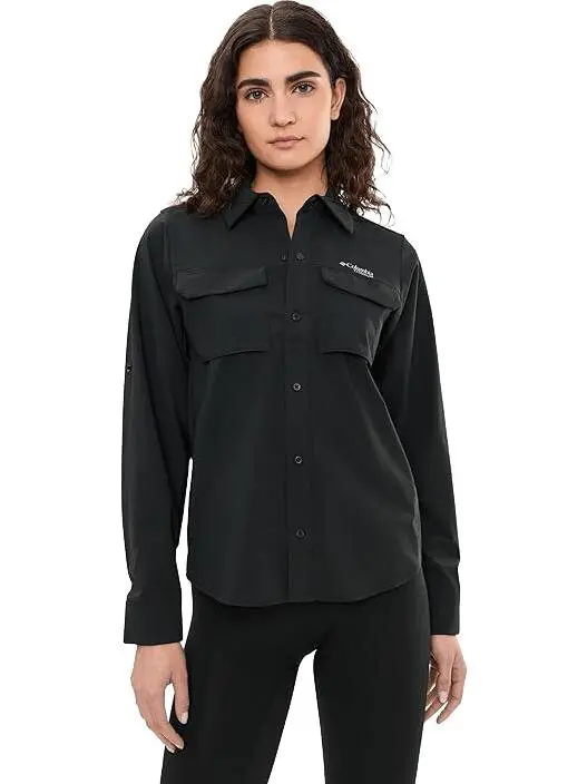 Columbia Silver Ridge Elite Woven Long Sleeve Shirt - Black