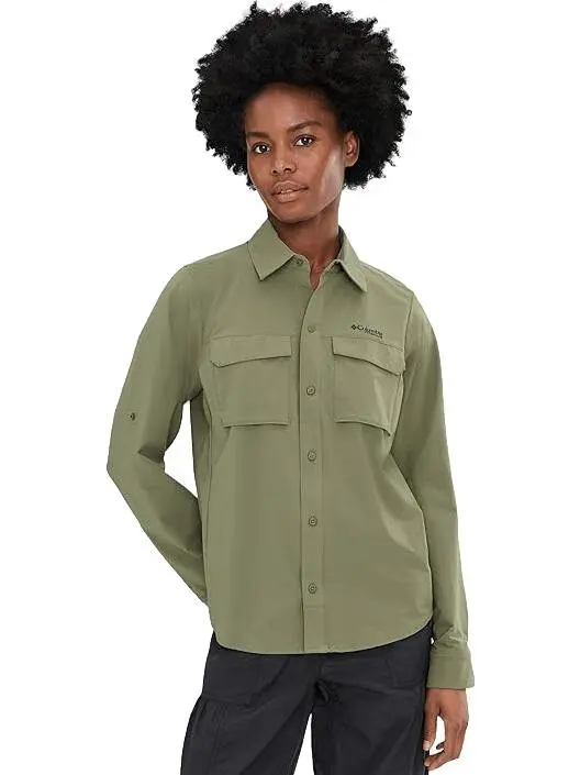 Columbia Silver Ridge Elite Woven Long Sleeve Shirt - Green