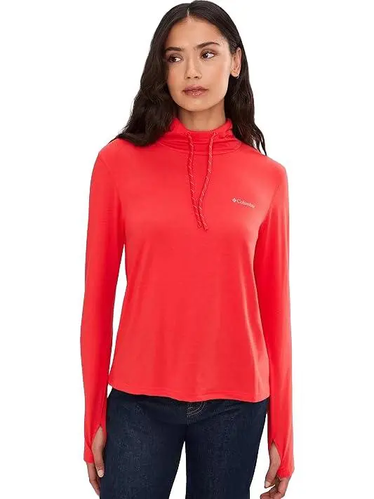 Columbia Sun Trek Hoodie Ii Long Sleeve Sweatshirt - Red