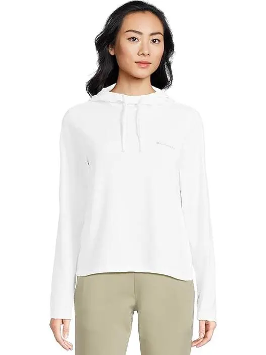 Columbia Sun Trek Hoodie Ii Long Sleeve Sweatshirt - White