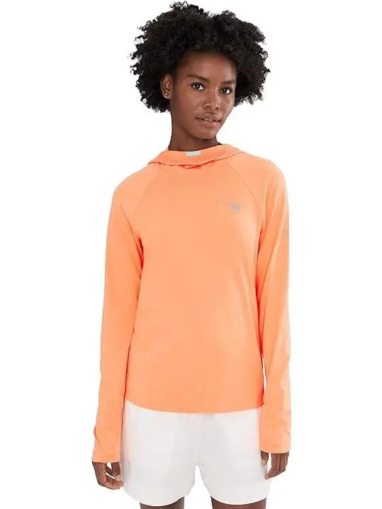 Columbia Pfg Wild Cast Sun Hoodie - Yellow