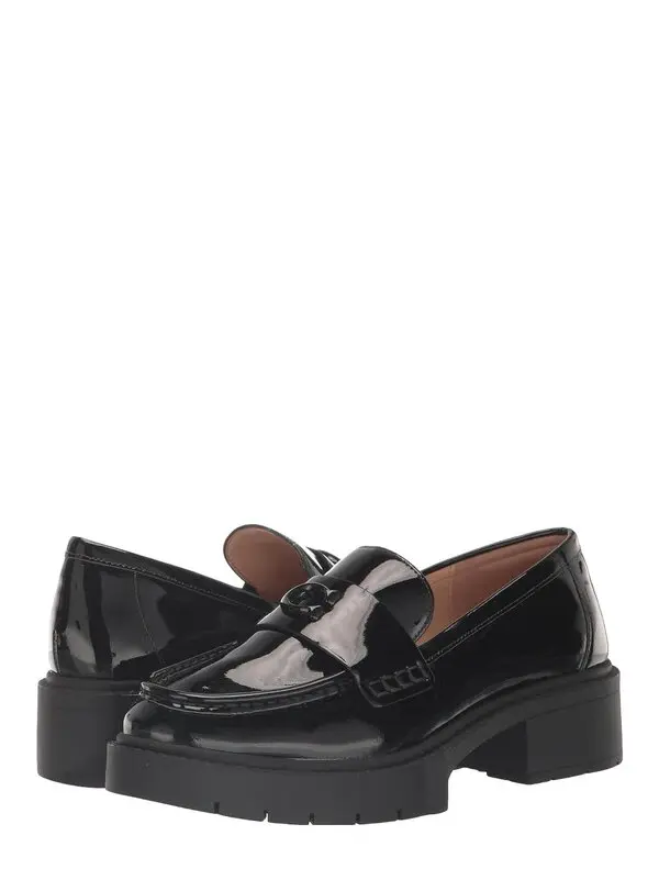 COACH Leah Platform Loafers - Black