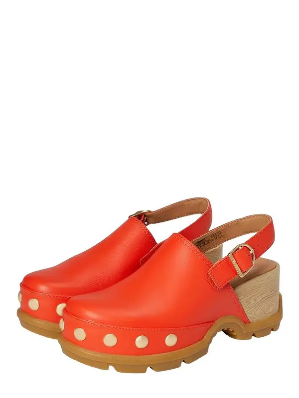 Sorel Roam'n Clog Rvt Clogs With Adjustable Slingback Strap - Orange