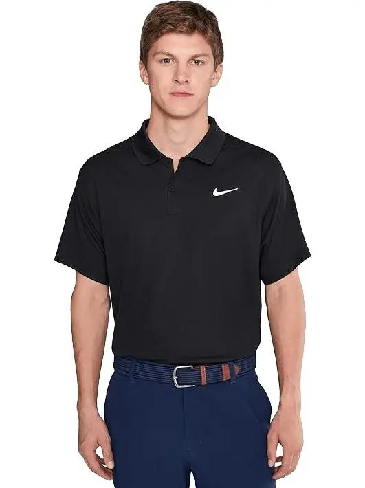 Nike Dri-fit Victory Solid Golf Polo Clothing - Black