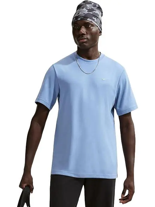 Nike Dri-fit Short Sleeve Crew Neck Top - Blue