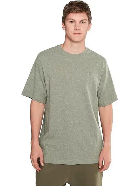 Nike Dri-fit Short Sleeve Crew Neck Top - Olive