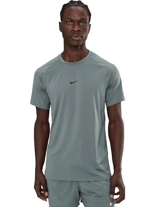 Nike Pro Dri-fit Slim Short Sleeve Top - Smoke Grey/black