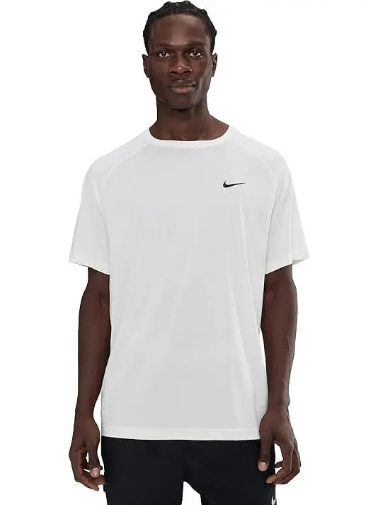 Nike Dri-fit Short Sleeve Fitness Top - White