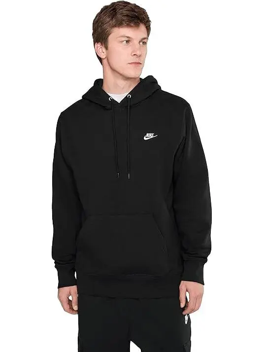 Nike Club Fleece Pullover Hoodie - Black