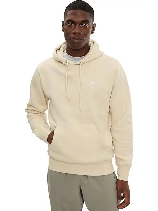 Nike Club Fleece Pullover Hoodie - Bone