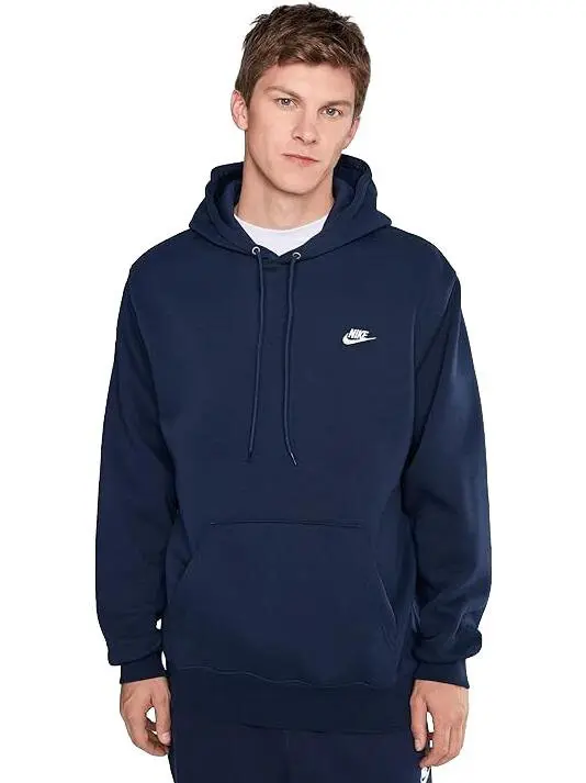 Nike Club Fleece Pullover Hoodie - Navy