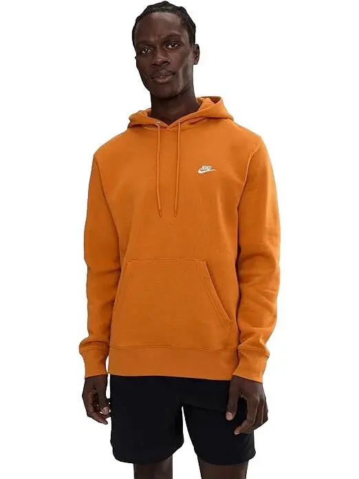 Nike Club Fleece Pullover Hoodie - Orange