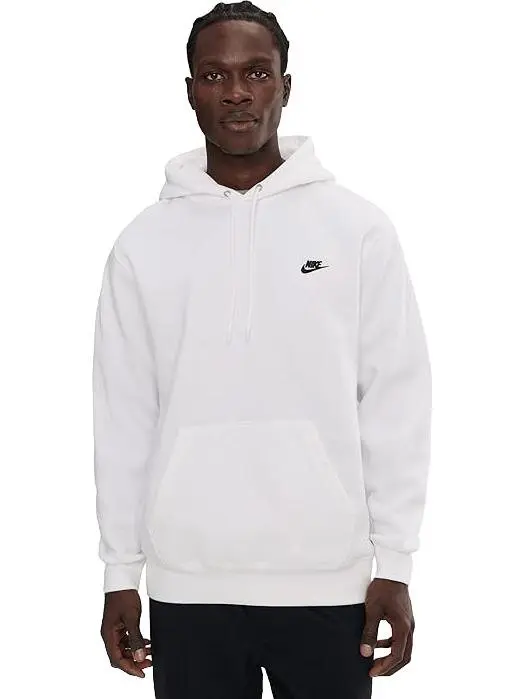Nike Club Fleece Pullover Hoodie - White
