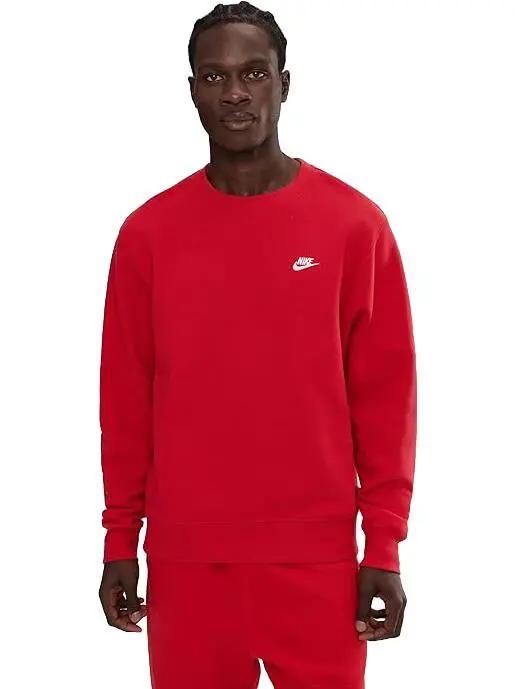 Nike Club Basketball Crew Sweatshirt - Red