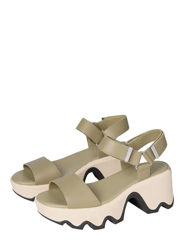 Sorel Kinetic Aura Y-strap Dress Sandals - Olive