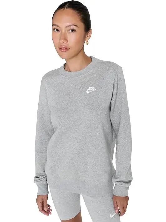 Nike Club Fleece Crew Neck Sweatshirt - Gray