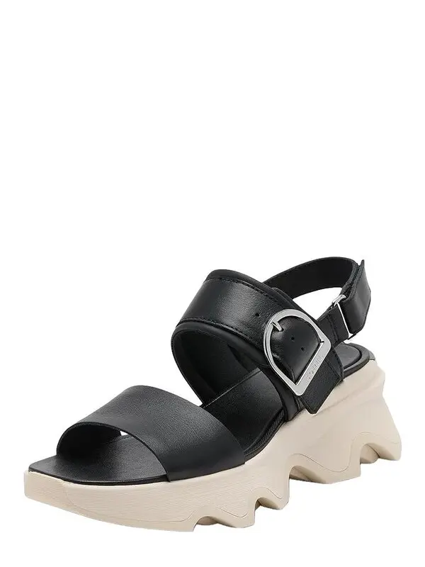 Sorel Kinetic Impact Wedge Sandals - Black
