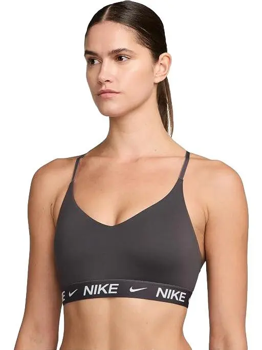 Nike Dri-fit Indy Light Support Bra Bra Steam - Gray