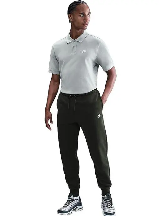 Nike Club Fleece Joggers With Embroidered Logo - Black