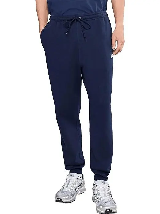 Nike Club Fleece Joggers With Embroidered Logo - Navy
