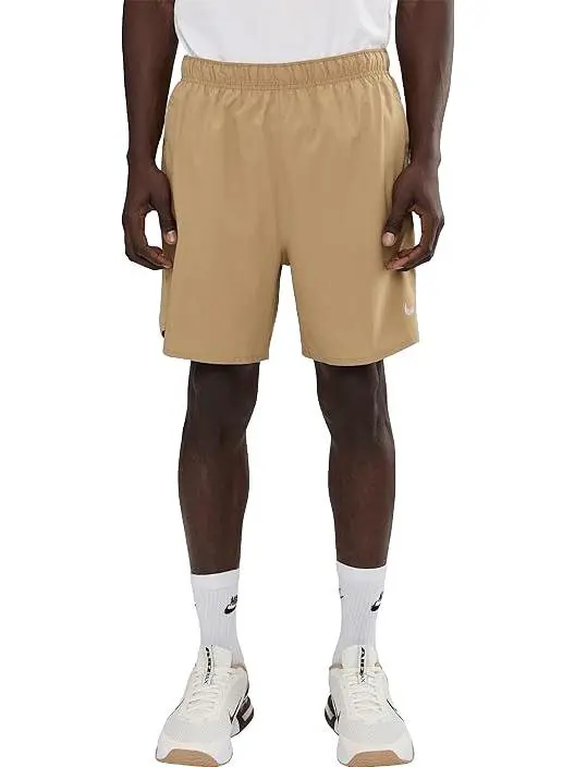 Nike Dri-fit Challenger 7" Brief-lined Shorts - Beige