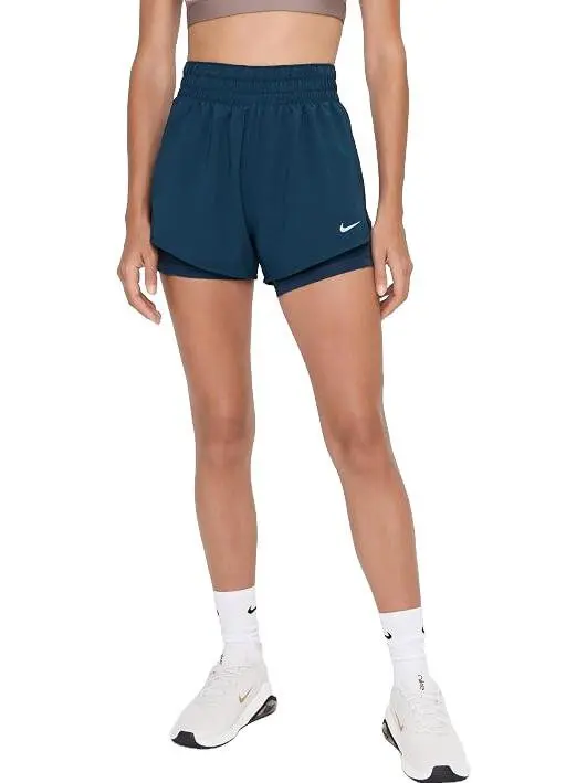 Nike Dri-fit High-waisted 2-in-1 Shorts - Black