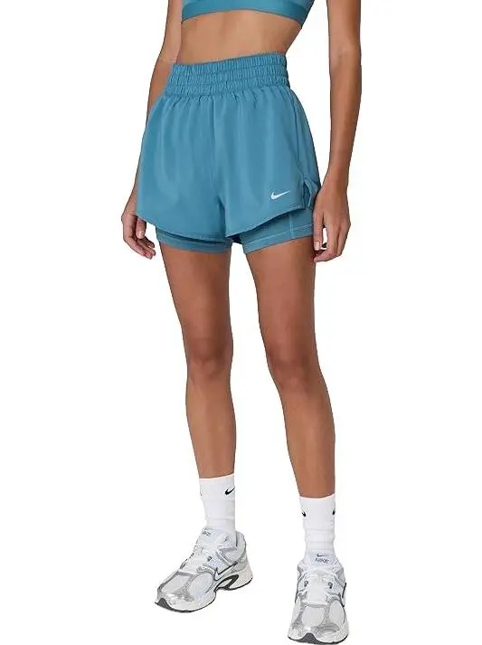 Nike Dri-fit High-waisted 3-in-1 Shorts - Blue