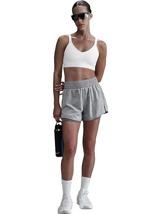 Nike Dri-fit High-waisted 3-in-1 Shorts - Gray