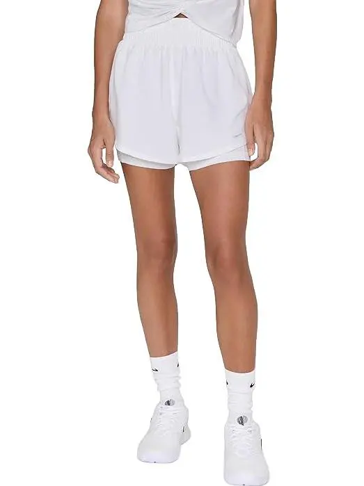 Nike Dri-fit High-waisted 3-in-1 Shorts - White