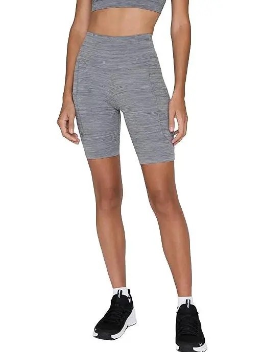 Nike Dri-fit One High-rise 8 Pocket Biker Shorts - Gray