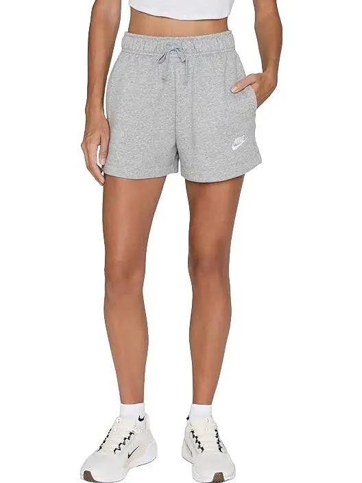 Nike Club Fleece Mid-rise Shorts - Gray