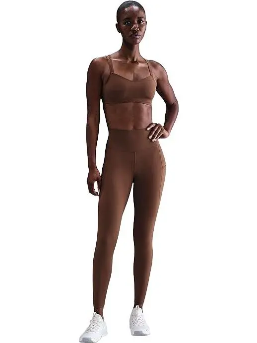 Nike High-waisted 7/8 Pocket Leggings - Brown