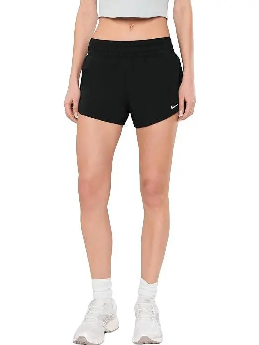 Nike Dri-fit Mid-rise 3 Brief-lined Shorts - Black